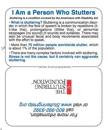 The Stuttering ID Card | Make Room For The Stuttering